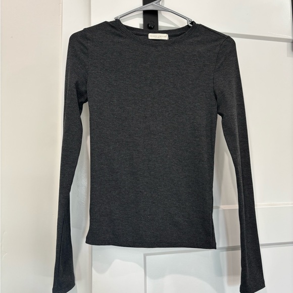 Tops | Frankee Skylarr Gray Longsleeve Top | Poshmark